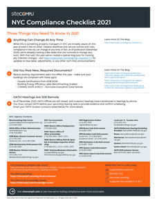 2021 Compliance Checklist - SiteCompli